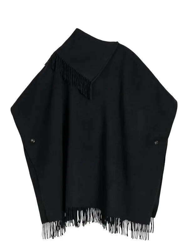 BY MALENE BIRGER Wool Poncho - Black