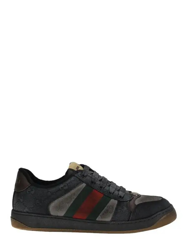 Gucci Screener Lace-up Sneakers - Black