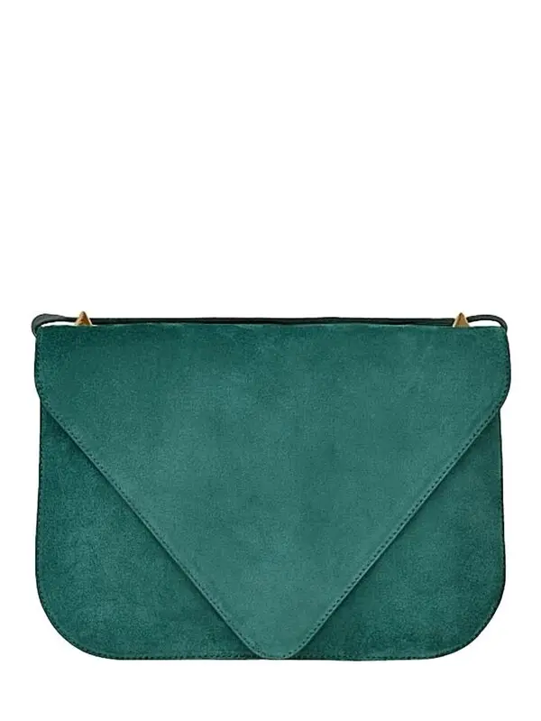 Bottega Veneta Flap Bag Leather Shoulder Bag - Green