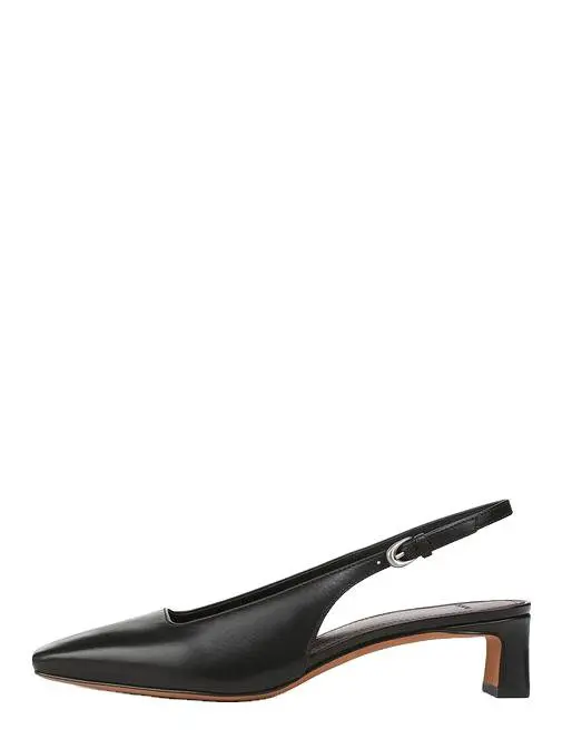Vince Hart Leather Slingback Heel - Black