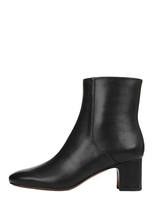Vince Kellan Leather Ankle Boots - Black