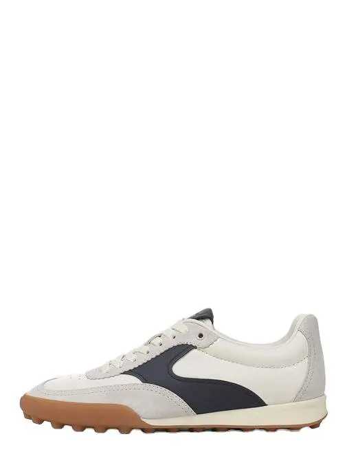 Vince Silverlake Suede & Leather Trainer - Silver