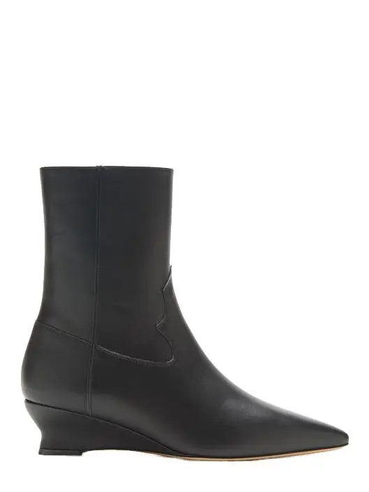 Le Monde Beryl Camille Leather Boots - Black