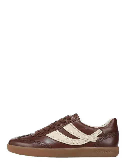 Vince Oasis Brogue Leather Sneakers - Brown