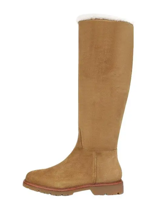 Vince Sibelle Shearling Riding Boots - Natural