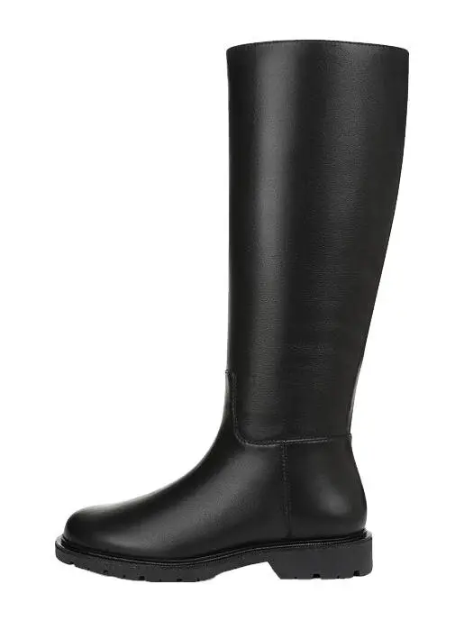 Vince Sibelle Leather Riding Boots - Black