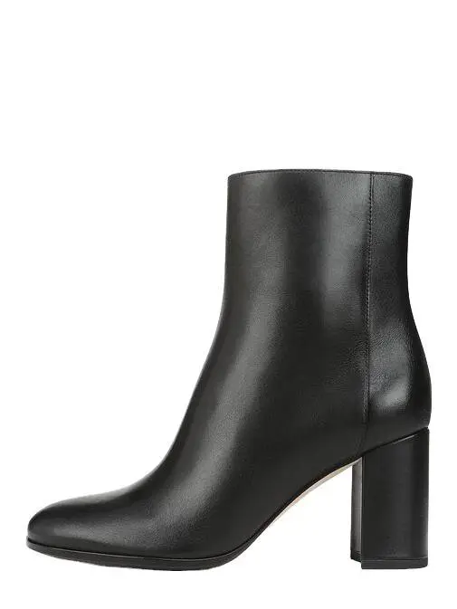 Vince Elora Leather Ankle Boots - Black