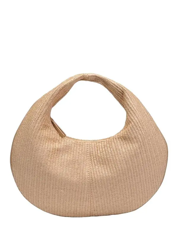 MODA LUXE Farrah Straw Hobo - Natural