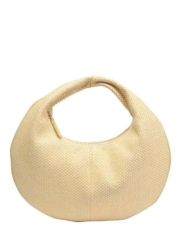 MODA LUXE Farrah Straw Hobo - Yellow