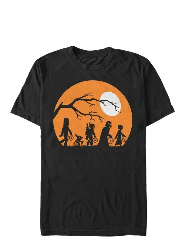 STAR WARS Halloween Characters Trick Or Treat Graphic T-shirt - Black
