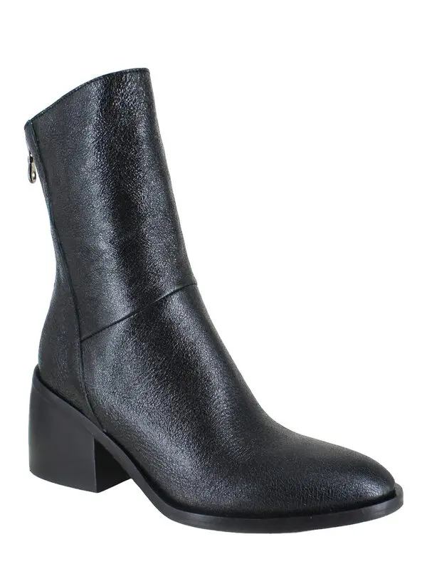 ZIGI Block Heel Bootie - Blk Leathe