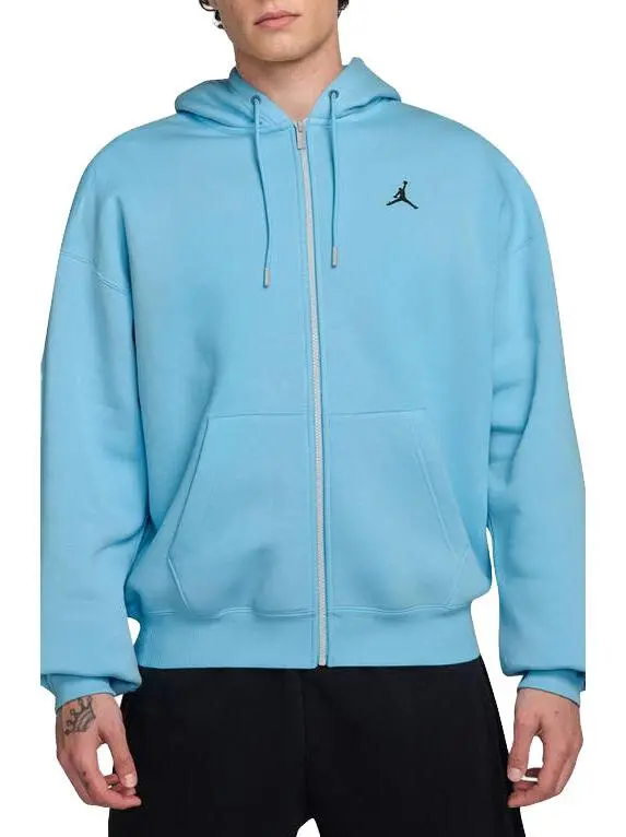 JORDAN Brooklyn Fleece Oversized Hoodie - Blue Chill/black