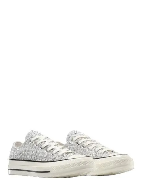 CONVERSE Gender Inclusive Chuck 70 Metallic Tweed Oxford Sneakers - Barely Grey/egret/black
