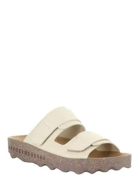 Fly London Cleek Platform Slide Sandal - Nude