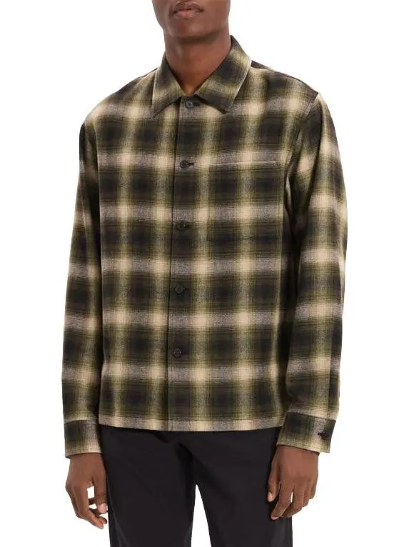 Theory Plaid Button-up Shirt - Tarmac Multi