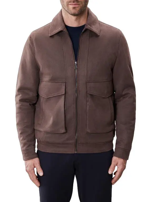 Robert Barakett Anders Cargo Pocket Zip-up Jacket - Pottery
