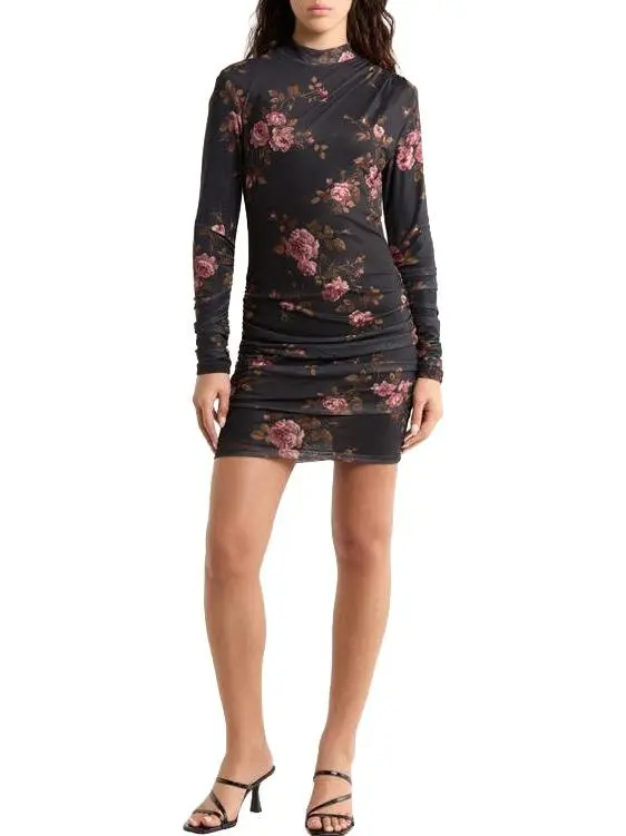 REFORMATION Emerson Long Sleeve Minidress - Ballad