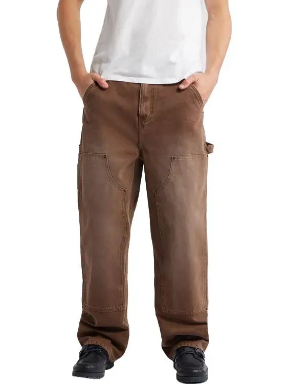 ELWOOD Industry Cotton Canvas Carpenter Pants - Brown