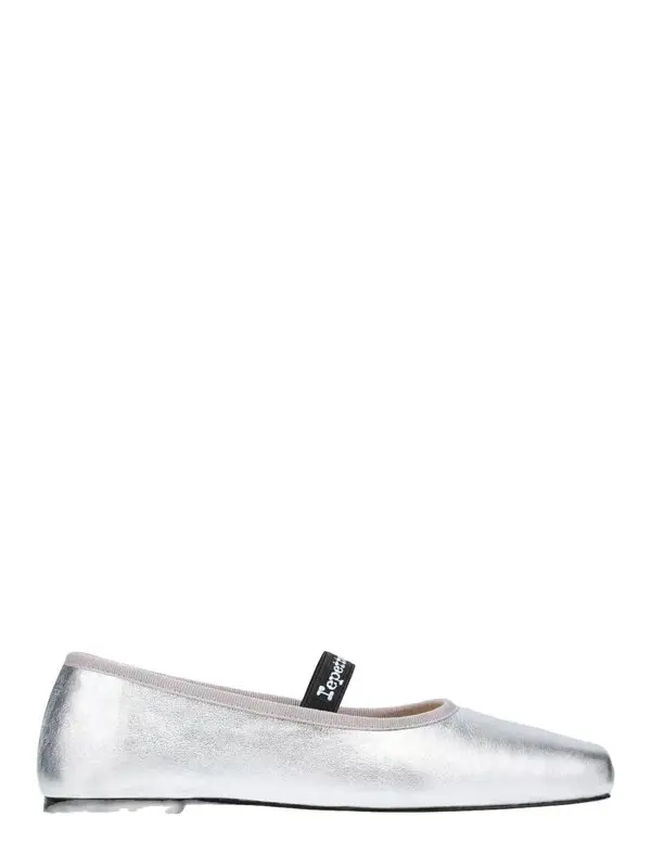 Repetto Lisbeth Square-toe Strap Ballet Flats - Silver