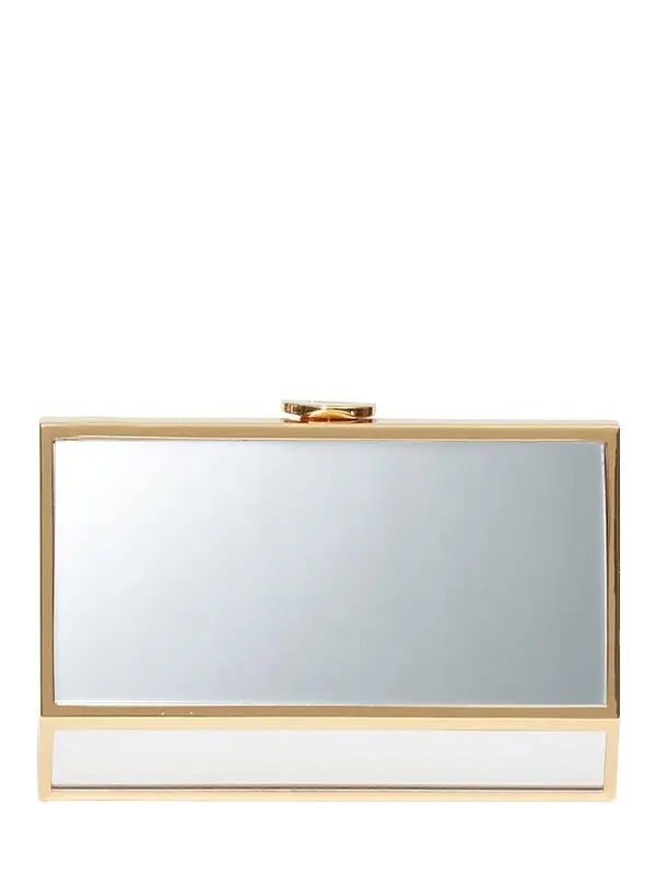 Simkhai Maddox Mirror Clutch - Gold