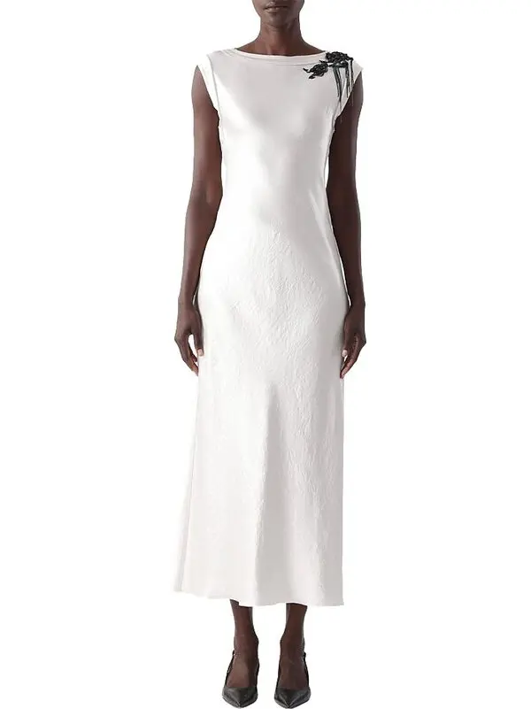 JASON WU Twill Embellished Gown - Oyster