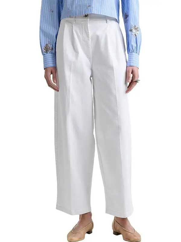 Altuzarra Wide Leg Trousers - Optic White