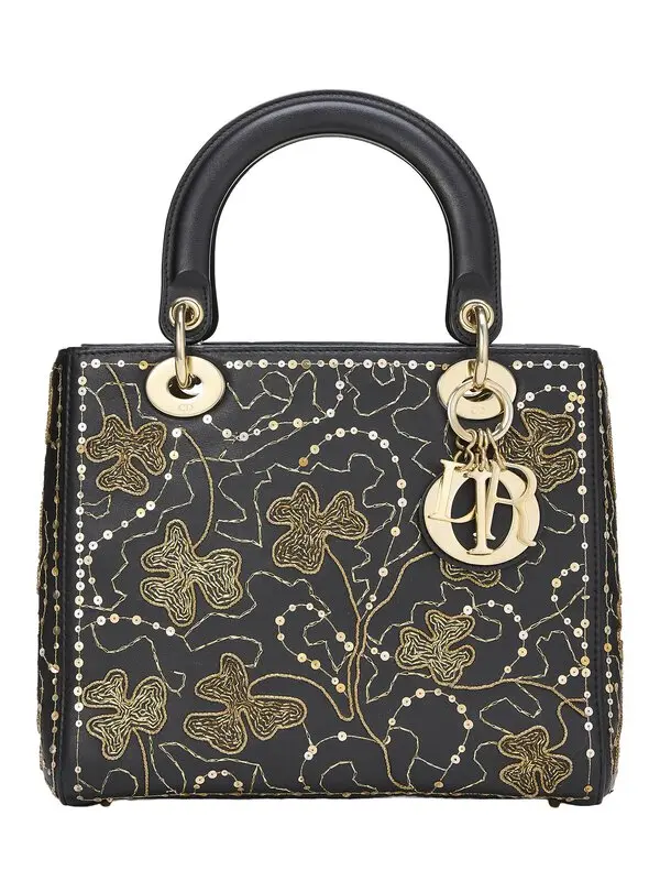 Dior Lady Embroidered - Black