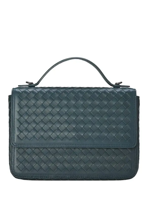 Bottega Veneta Intrecciato Leather Alumna Bag - Green