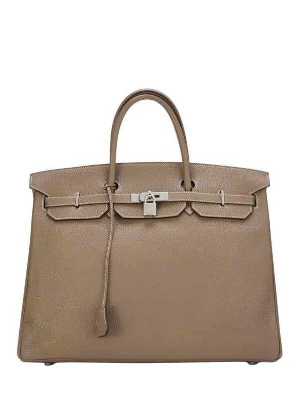Hermès Clemence Birkin 40 - Grey