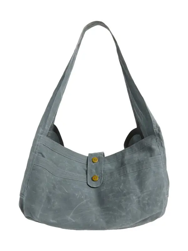 SC103 Cocoon Sac Waxed Cotton Shoulder Bag - Whisper