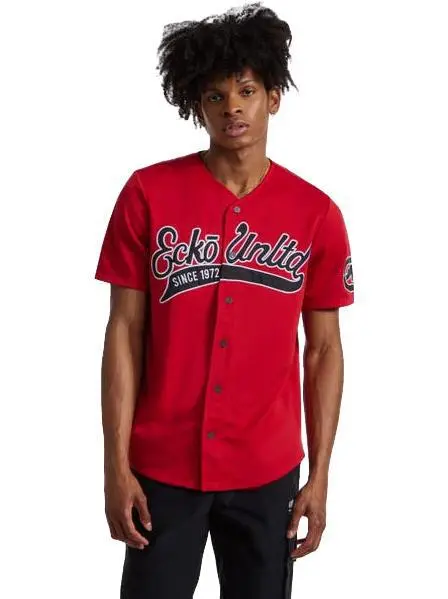 ECKO UNLTD. Hit Parade Button Front Top - True Red