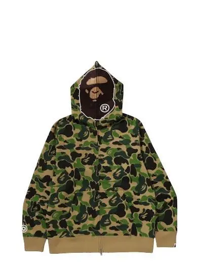 BAPE Abc Camo 2nd Ape Full Zip Hoodie - Green