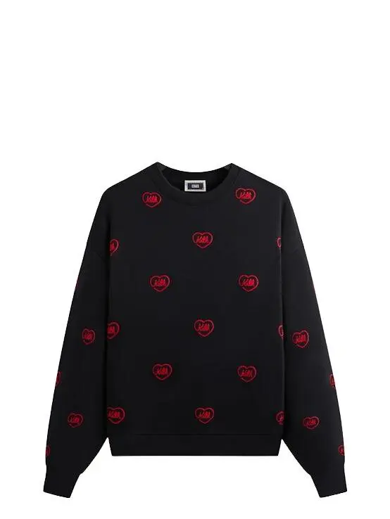 Kith Heart Nelson Crewneck Sweatshirt - Black