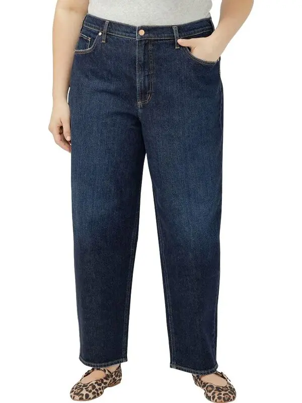SILVER JEANS CO. Arc High Waist Slim Barrel Jeans - Woolwich