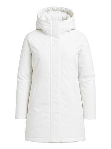 QUARTZ CO. Genia Hooded Down Winter Jacket - Ivory