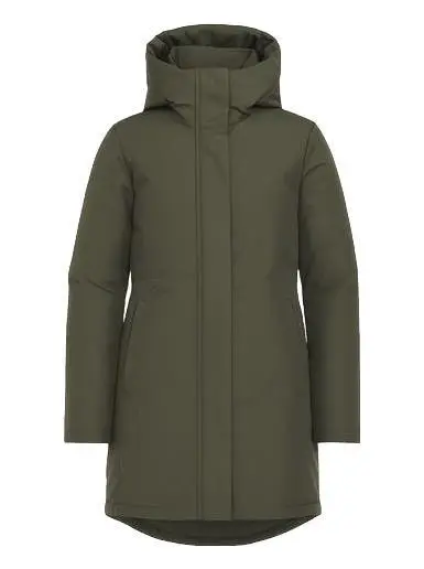 QUARTZ CO. Genia Hooded Down Winter Jacket - Olive
