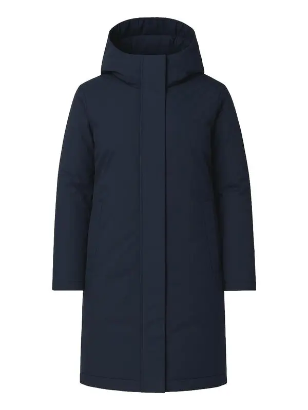 QUARTZ CO. Fermont Hooded Down Winter Jacket - True Navy