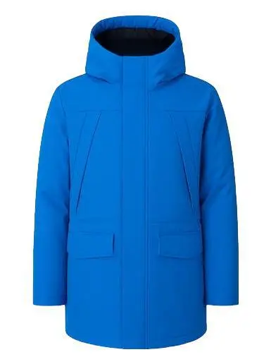 QUARTZ CO. Grant Ca Hooded Down Winter Jacket - Cobalt