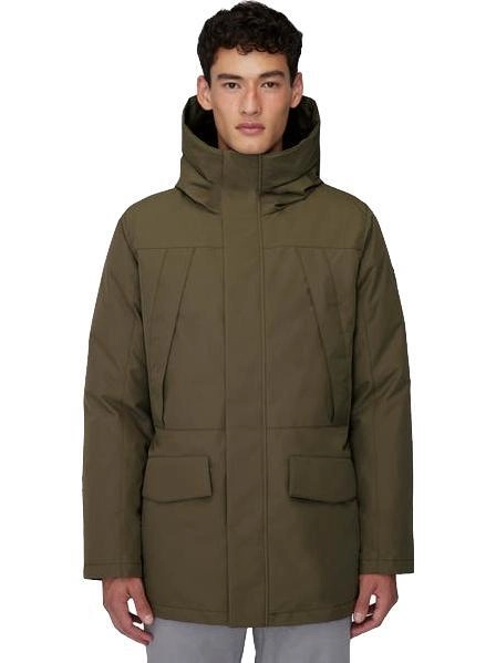 QUARTZ CO. Grant Hooded Down Jacket - Sage