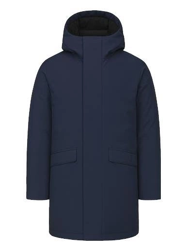 QUARTZ CO. Champlain Hooded Down Jacket - True Navy