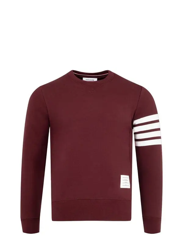 Thom Browne Classic Loopback Sweatshirt - Red