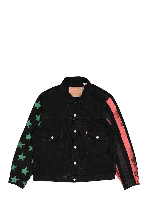 DENIM TEARS X Cpfm 4th Of July Denim Jacket - Black