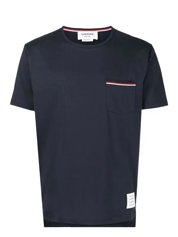 Thom Browne Short-sleeve Pocket T-shirt - Blue