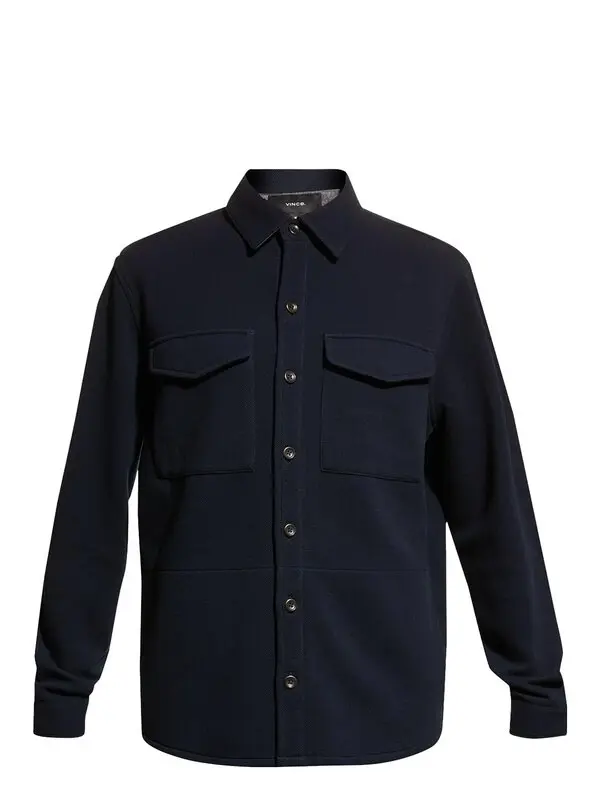 Vince Solid 4-pocket Shirt Jacket - Coastalmed H