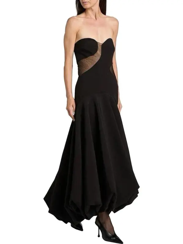ET OCHS Daniella Strapless High-low Gown - Black