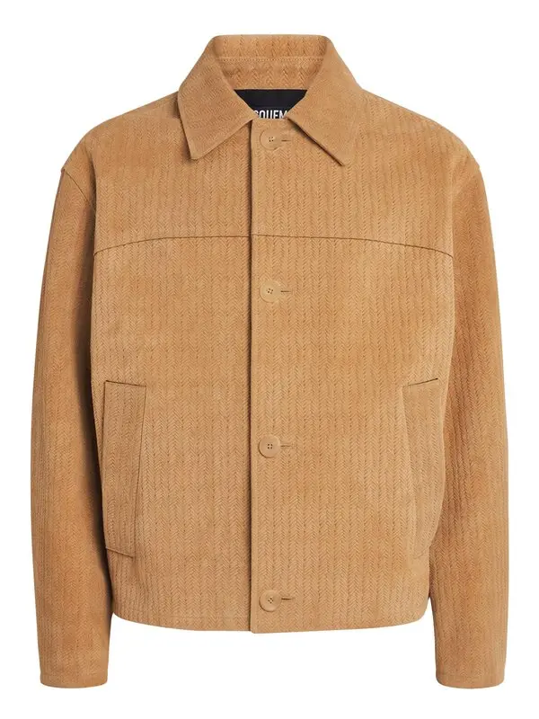 Jacquemus Suede Vannier Jacket - Beige