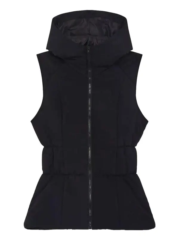 Repetto Hooded Sleeveless Down Gilet - Black