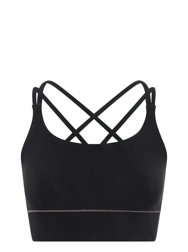 Repetto Equilibre Criss-cross Sports Bra - Black
