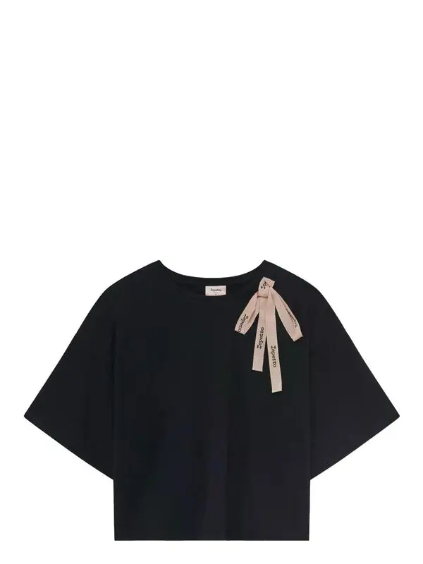 Repetto Bow-detail Performance T-shirt - Black