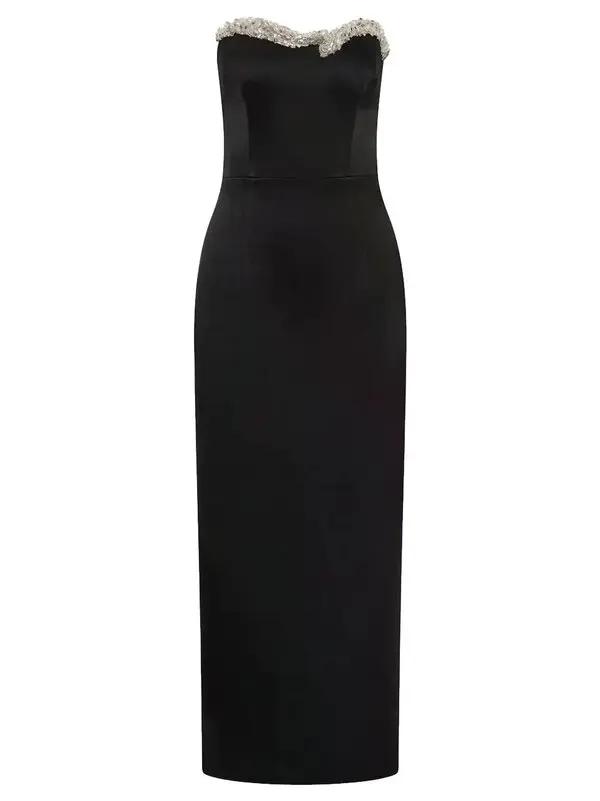 Rachel Gilbert Beaded-embellished Evening Dress - Black